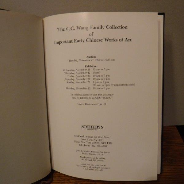 The C.C. Wang Family Collection of Important Early Chinese Works of Art