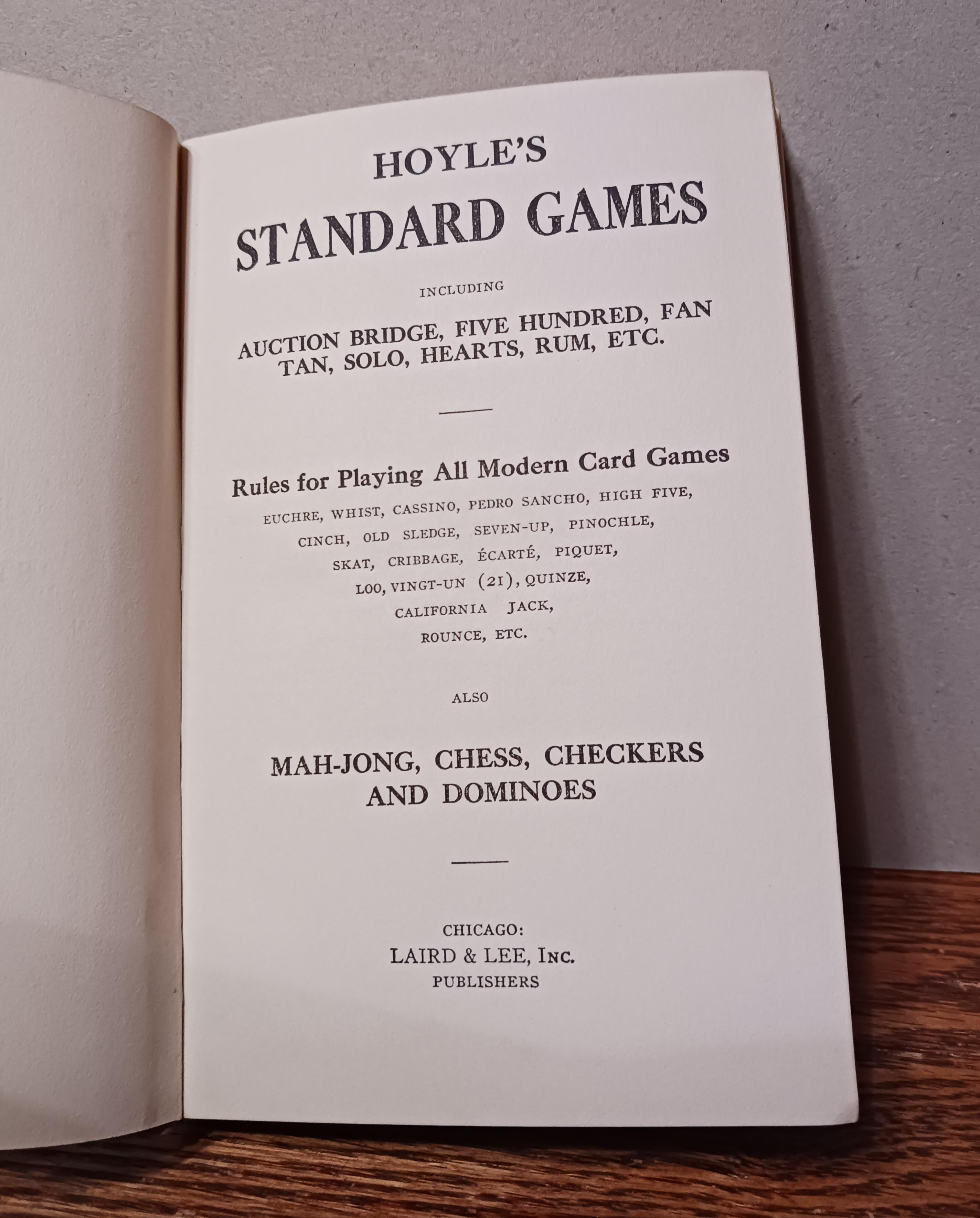 Hoyle's Standard Games