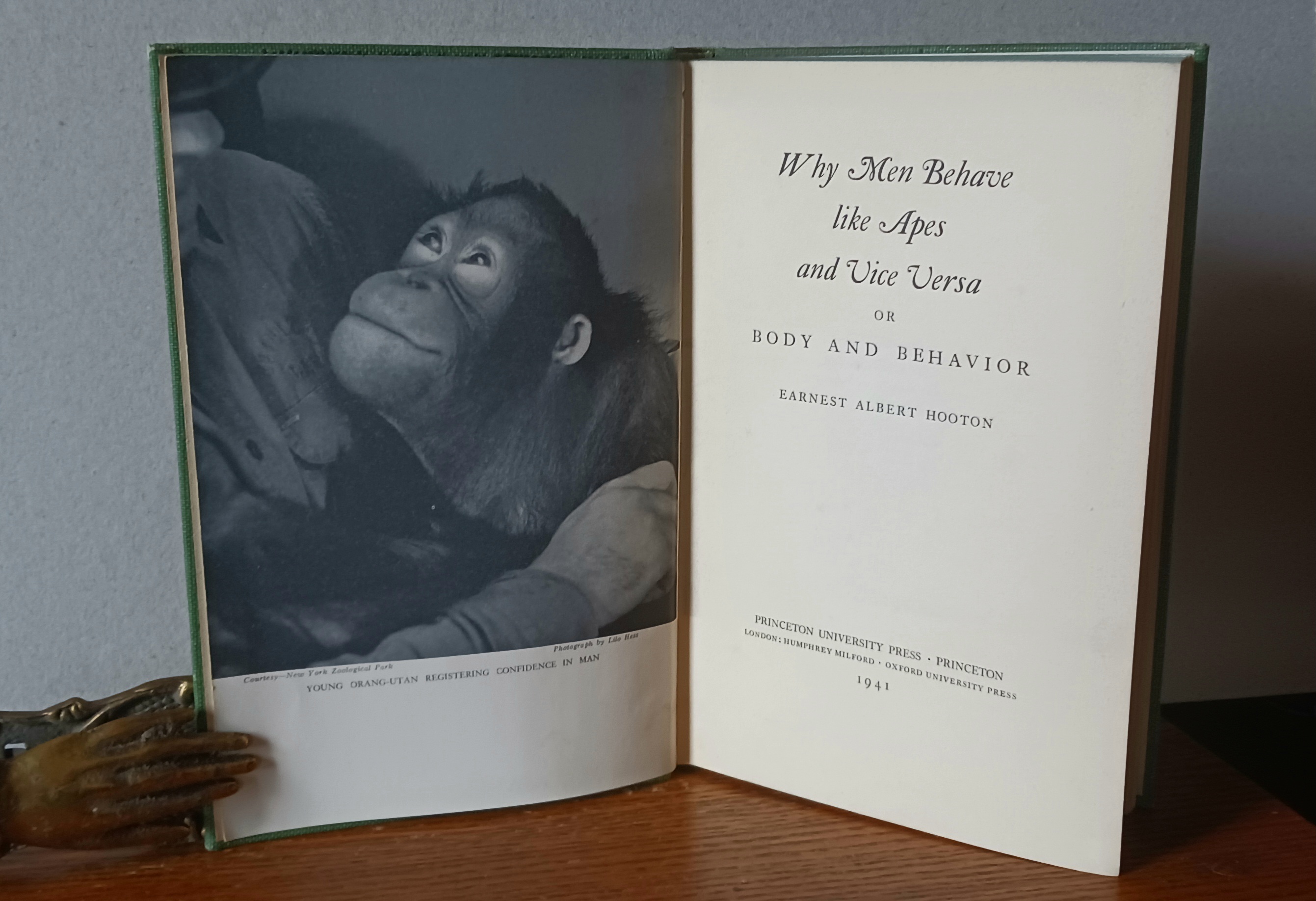 Why Men Behave like Apes and Vice Versa; Or, Body and Behavior