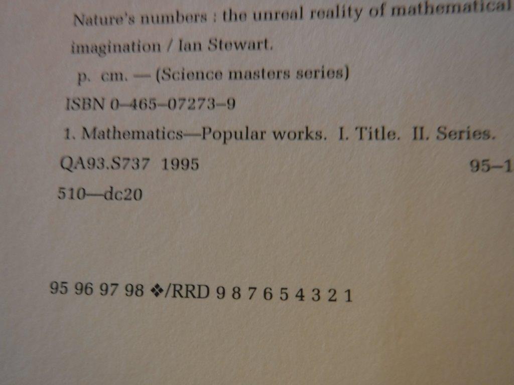 Nature's Numbers: The Unreal Reality of Mathematics